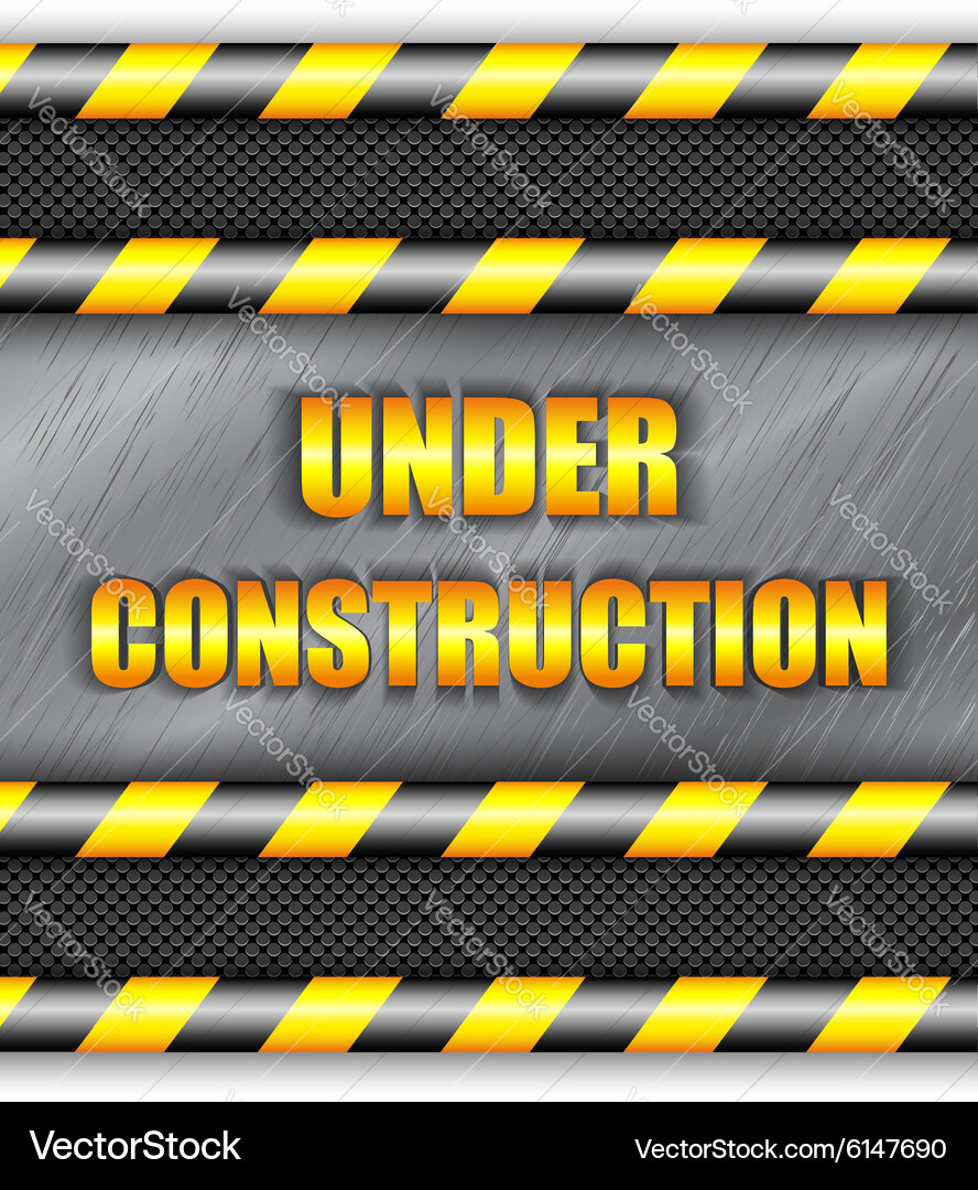 Under construction background with copy space Vector Image