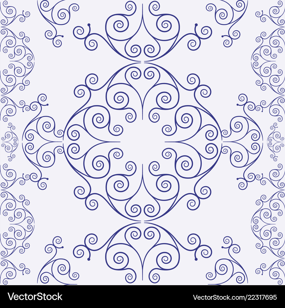 Ornamental seamless vintage pattern Royalty Free Vector