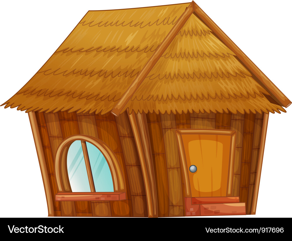 Cartoon hut Royalty Free Vector Image - VectorStock