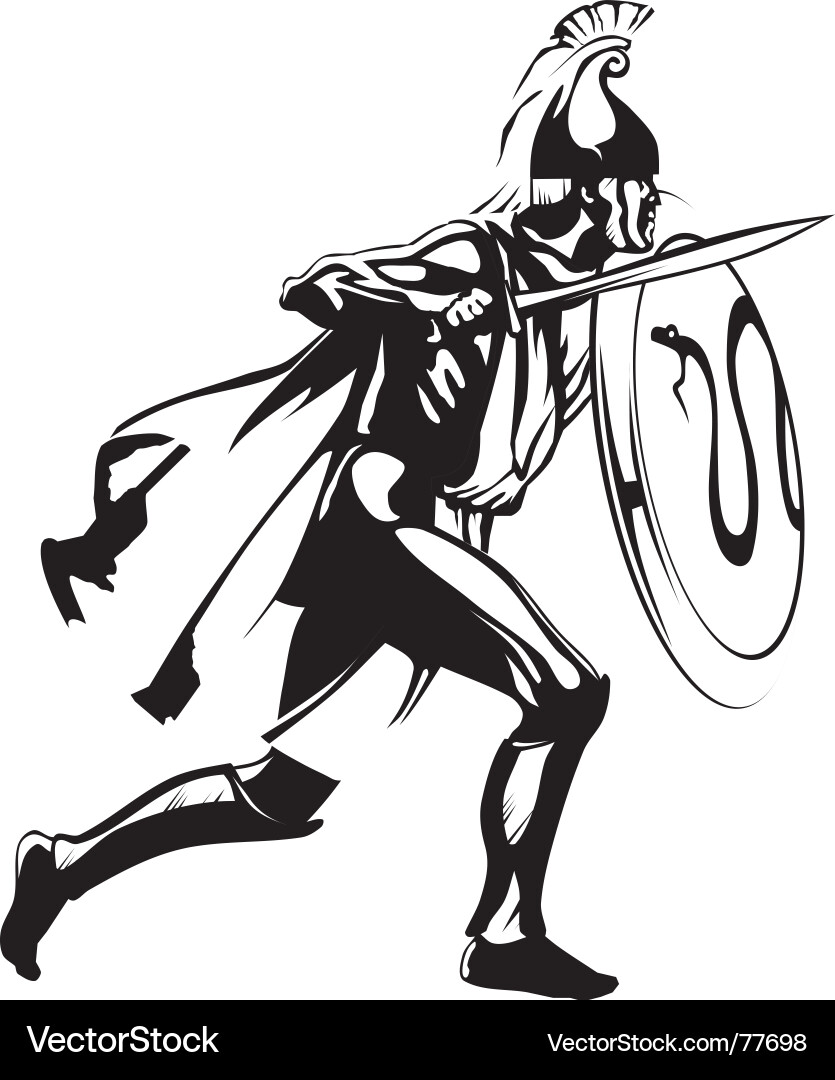 Ancient greek hero Royalty Free Vector Image - VectorStock