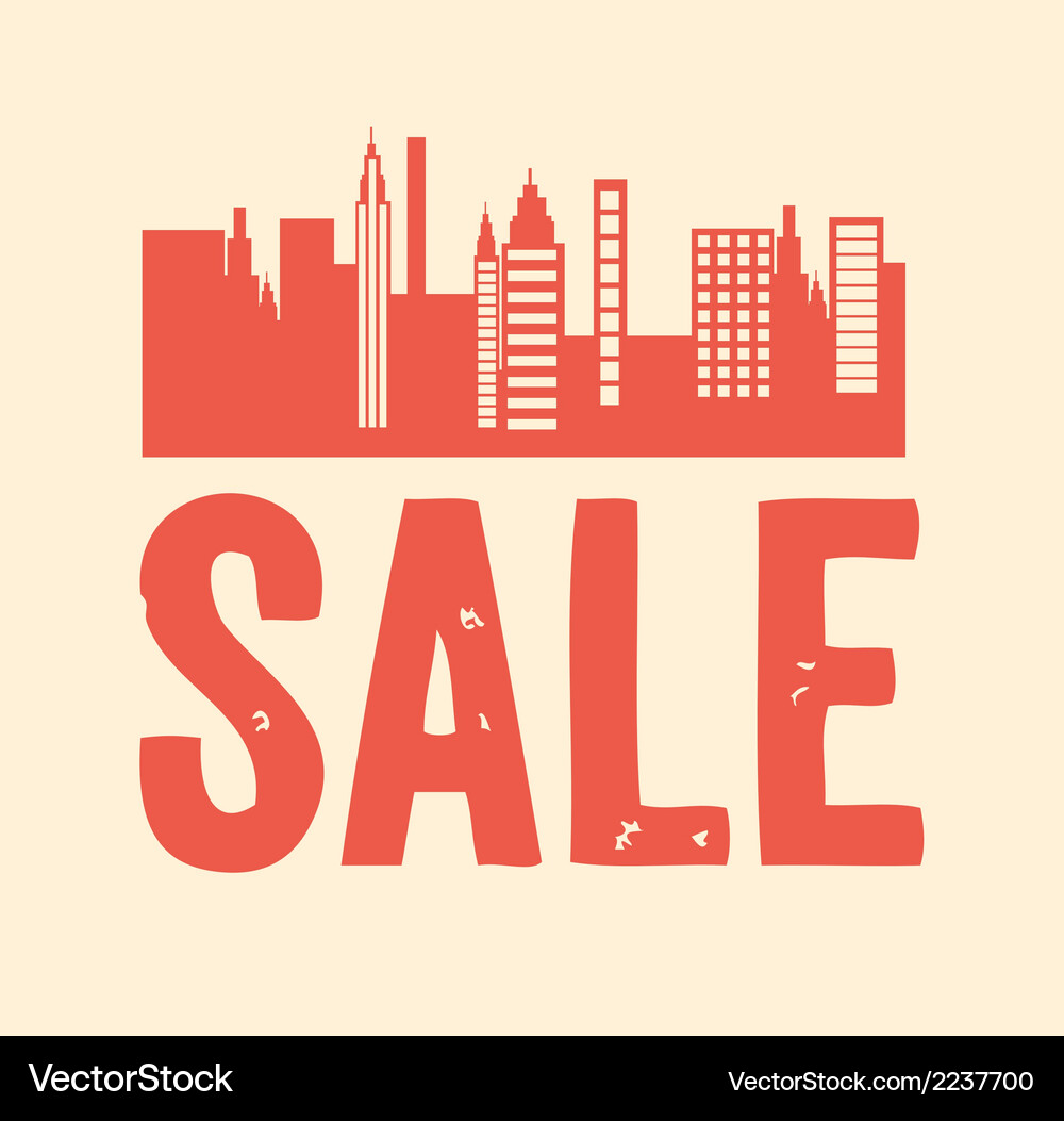 Real estate over pink background Royalty Free Vector Image