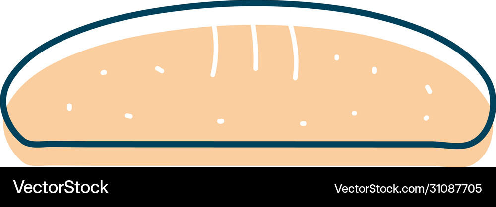 Bread flat style icon design Royalty Free Vector Image