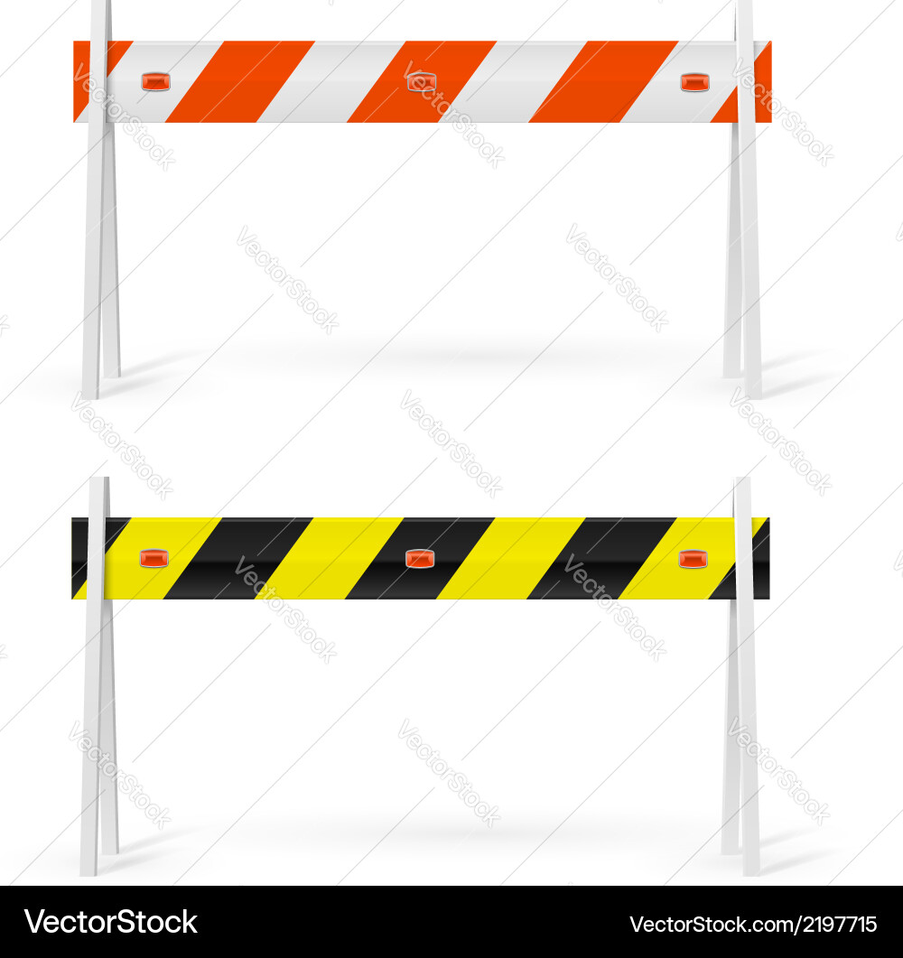 Road barrier Royalty Free Vector Image - VectorStock
