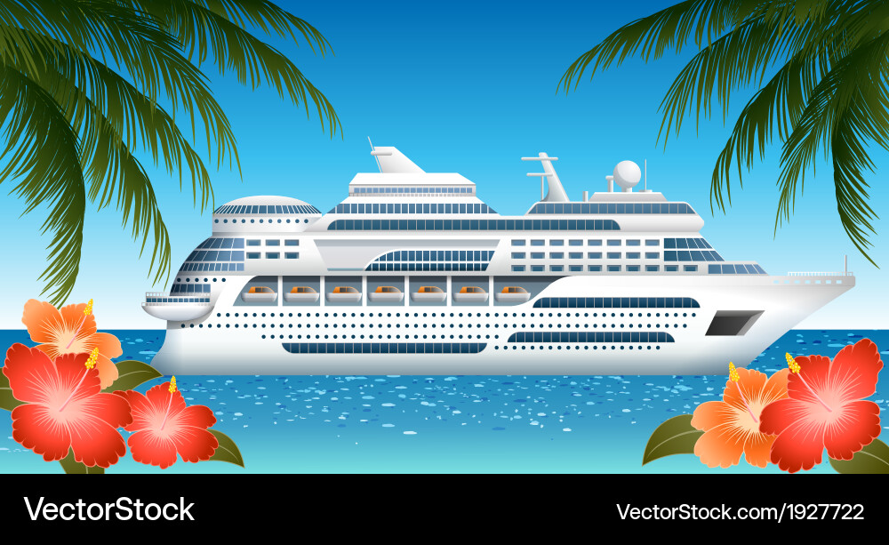Cruise ship Royalty Free Vector Image - VectorStock