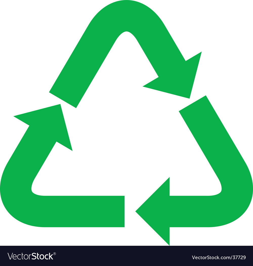 Recycle symbol Royalty Free Vector Image - VectorStock