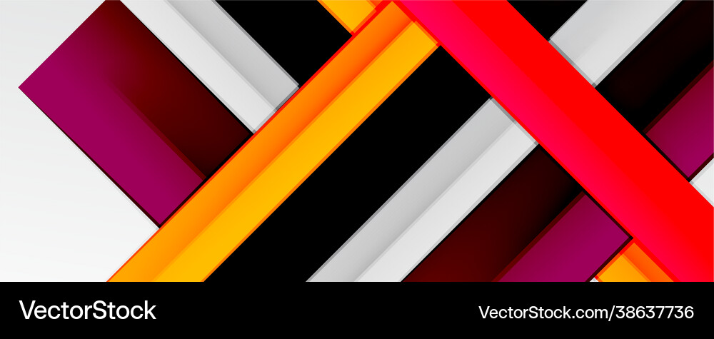 Multicolored lines background design template Vector Image