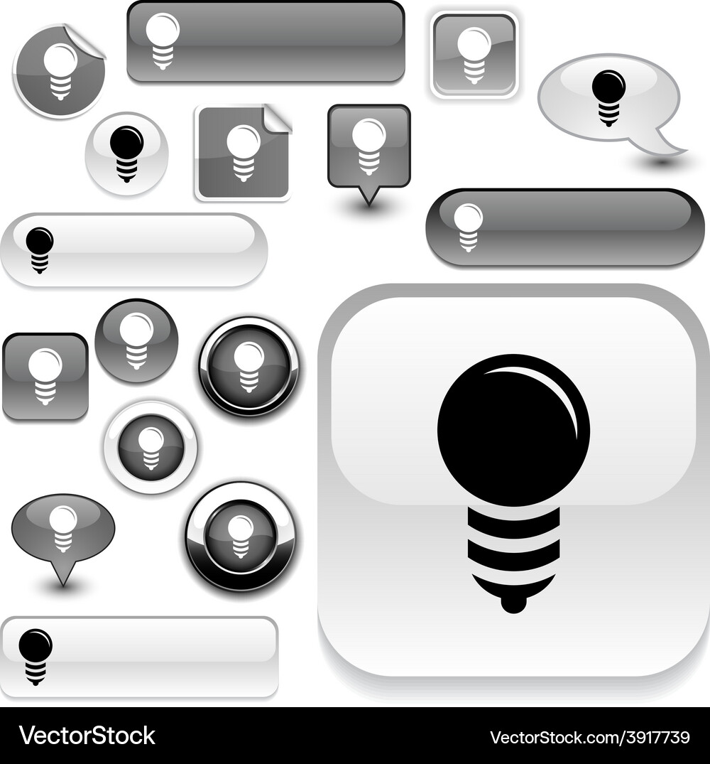 Bulb signs Royalty Free Vector Image - VectorStock