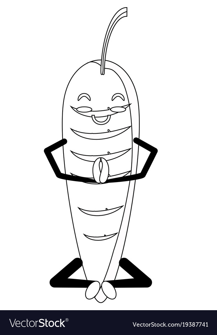 Kawaii carrot icon Royalty Free Vector Image - VectorStock