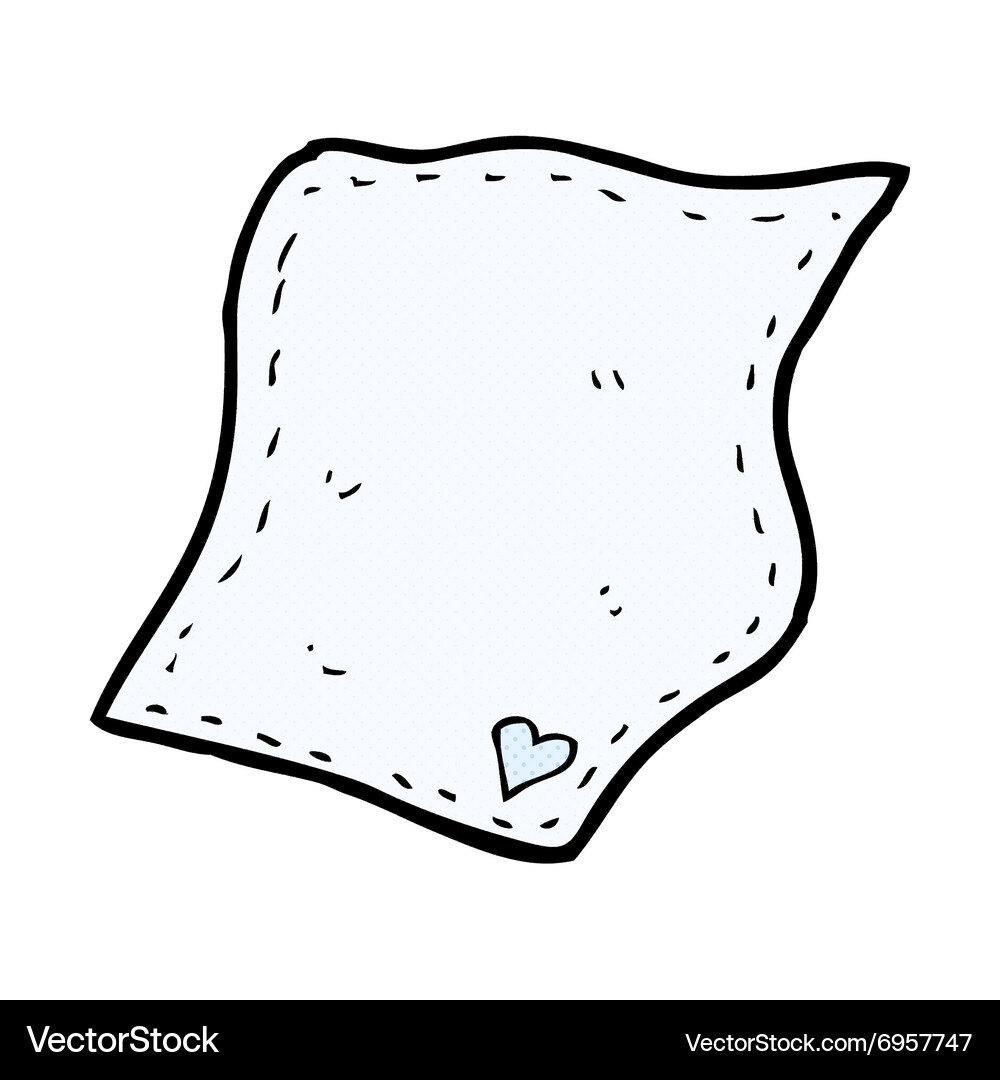 Comic cartoon handkerchief Royalty Free Vector Image