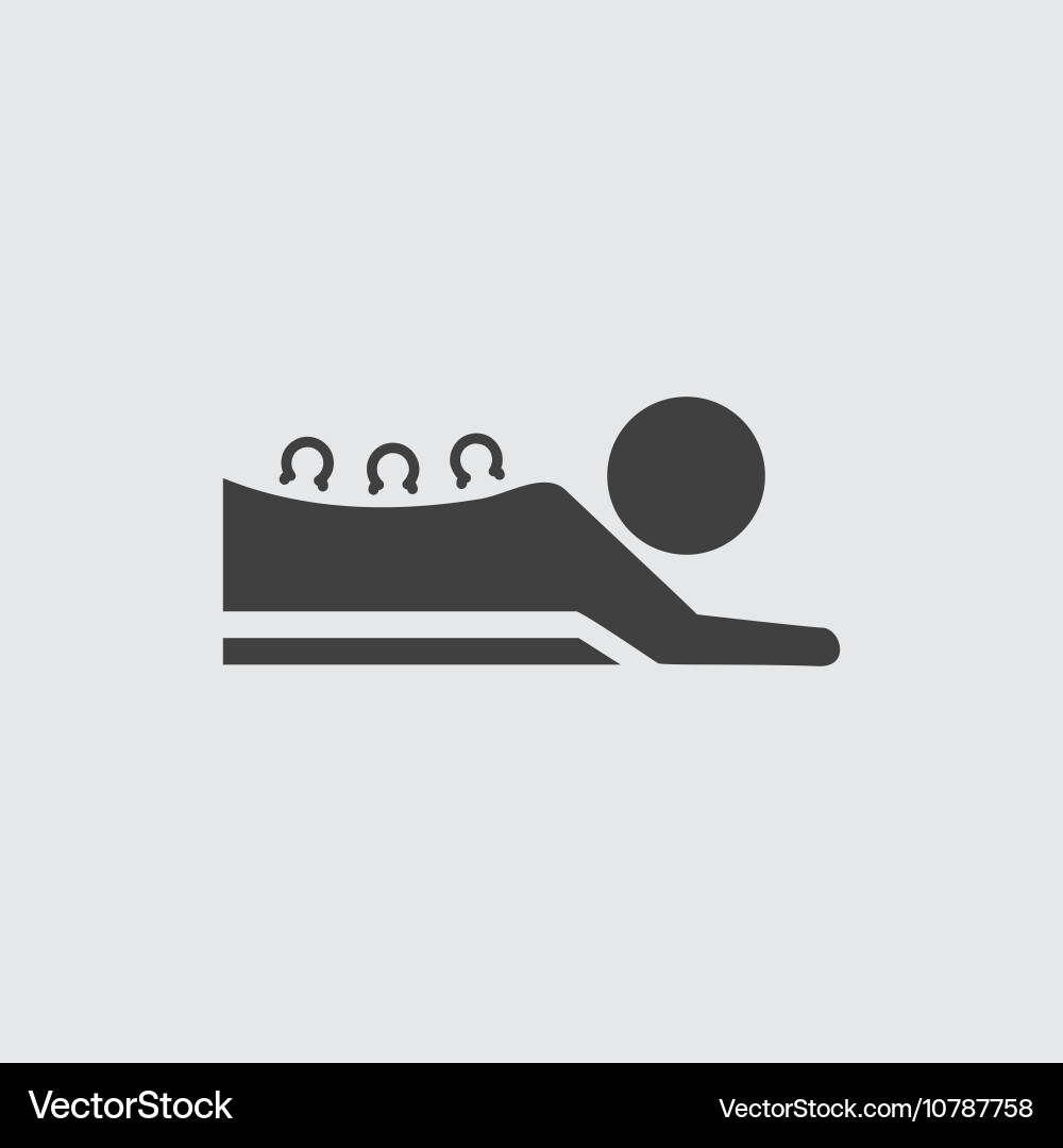 Cupping massage icon Royalty Free Vector Image