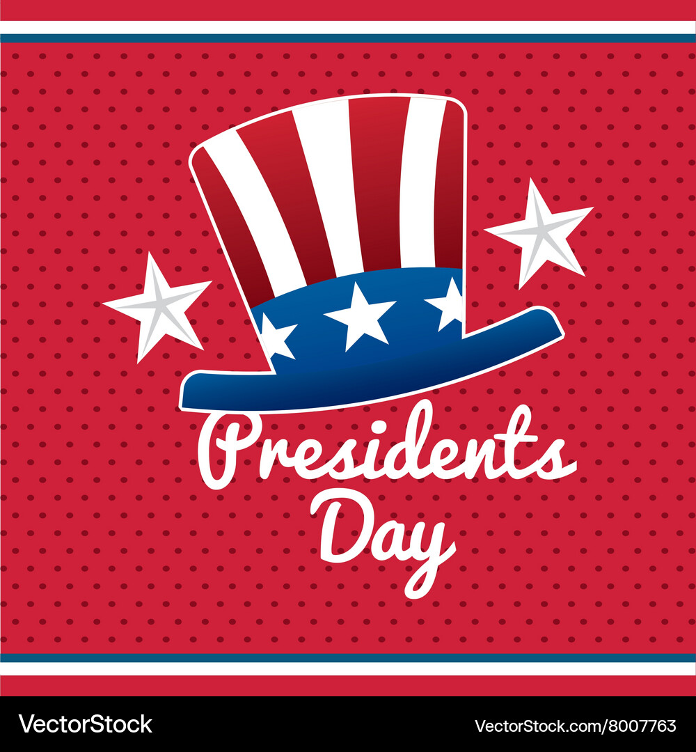 Presidents day design Royalty Free Vector Image
