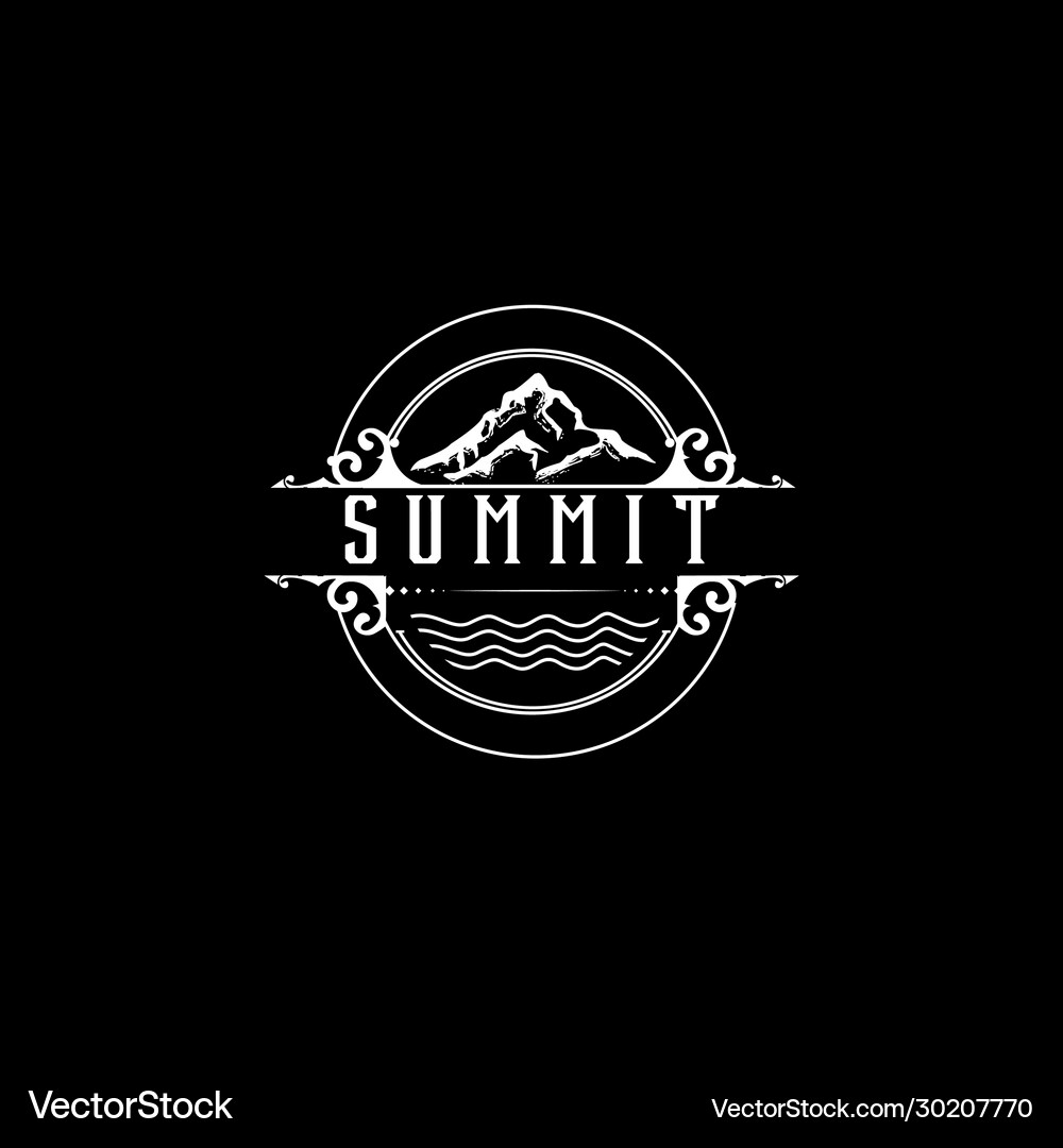 Summit logo icon design template Royalty Free Vector Image