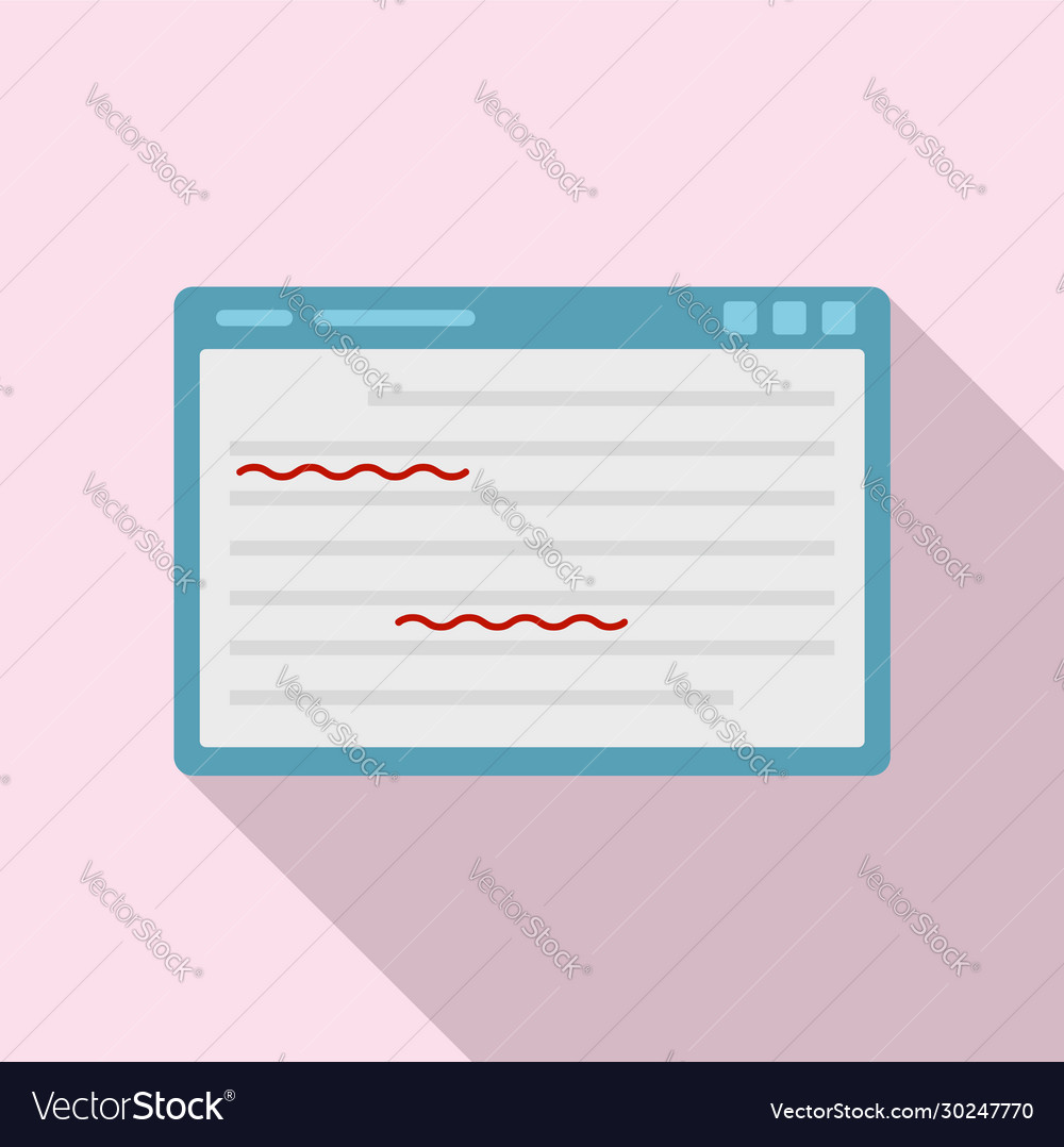 Web editor icon flat style Royalty Free Vector Image