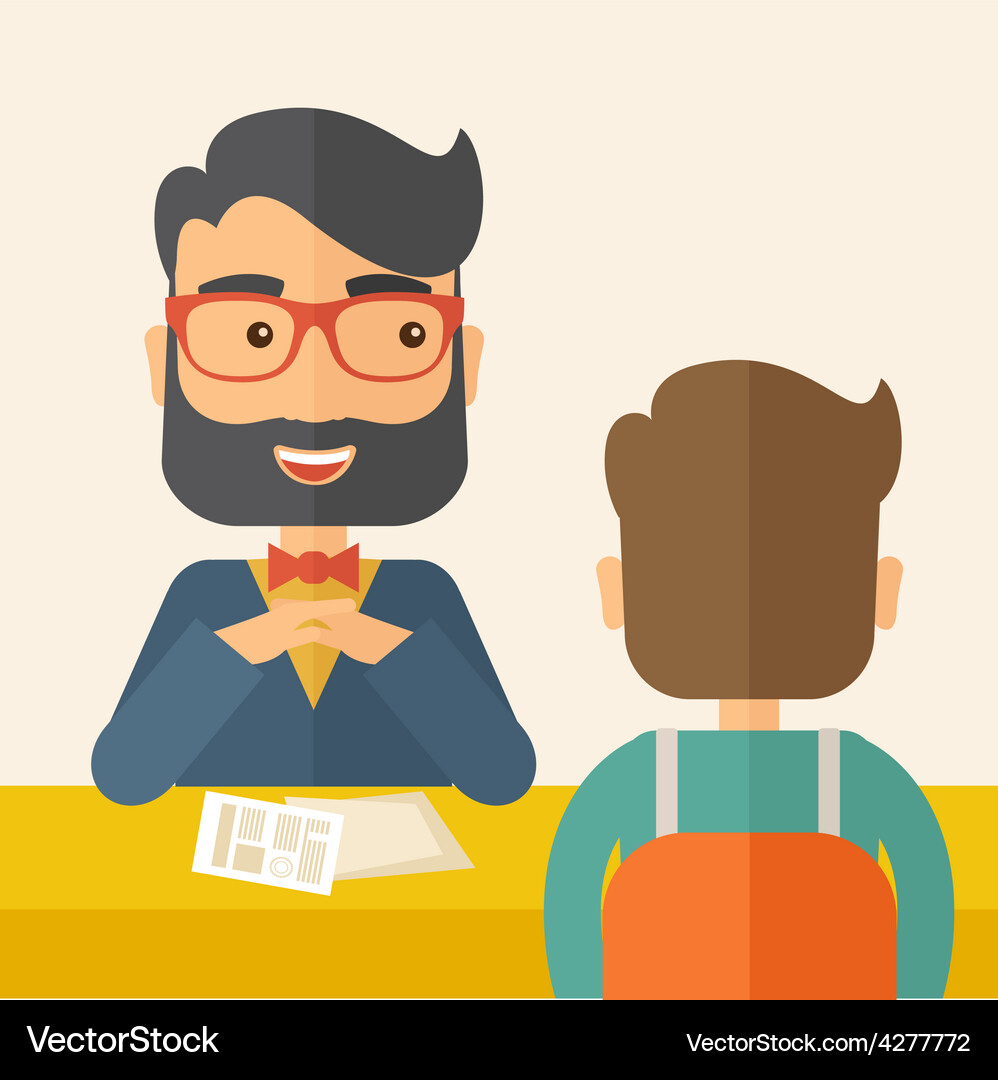 Job interview Royalty Free Vector Image - VectorStock