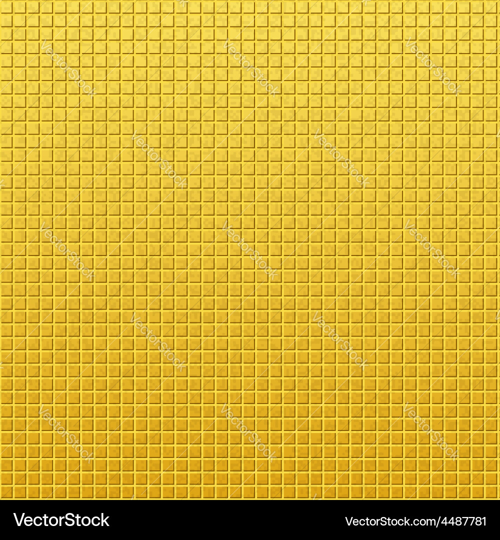 Vintage golden pattern of squares Royalty Free Vector Image