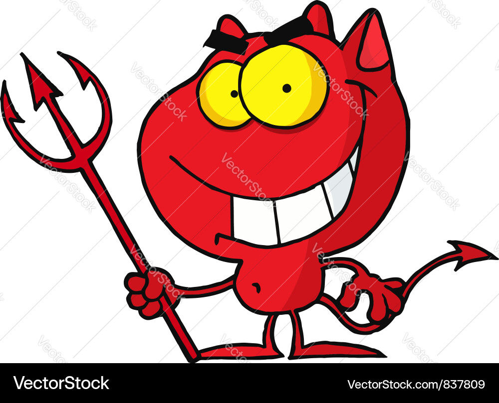 Cartoon Character Halloween Devil Royalty Free Vector Image