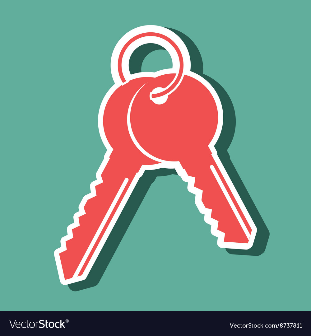 Key isolated design Royalty Free Vector Image - VectorStock