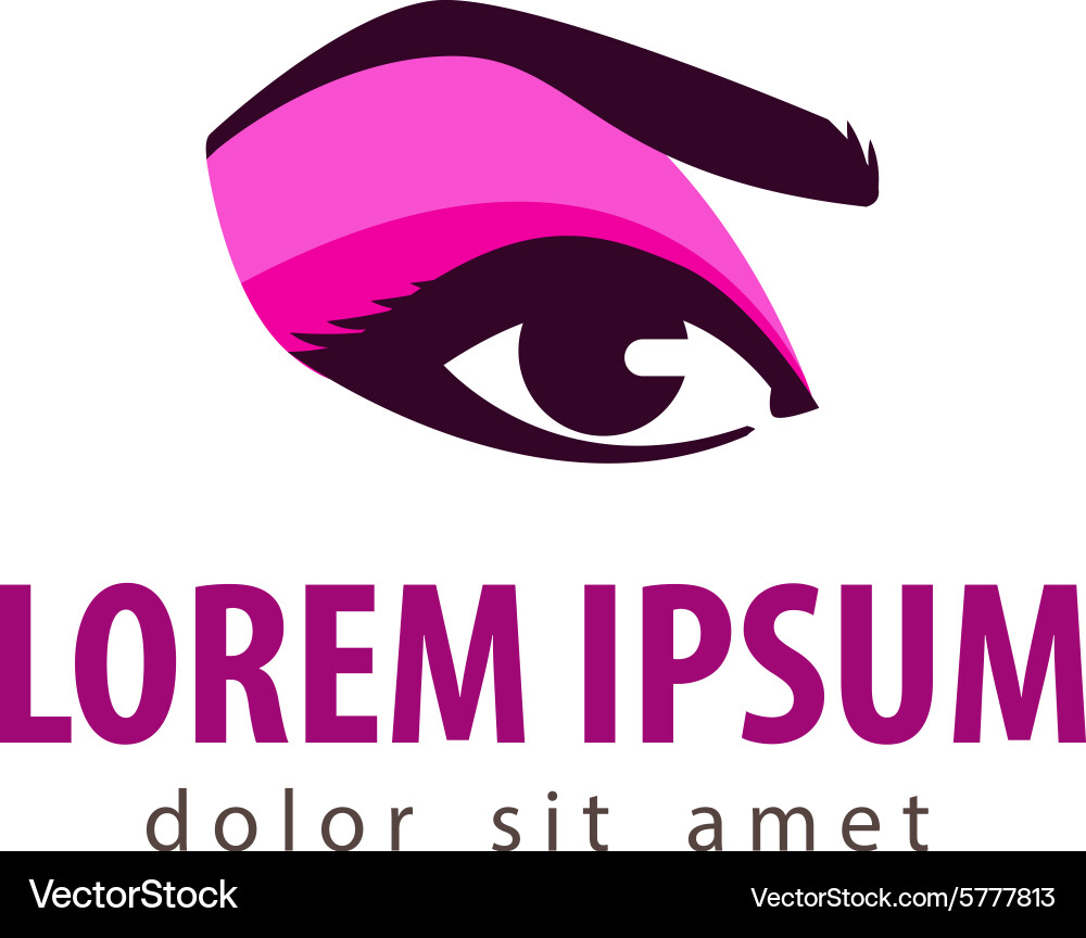 Makeup logo design template cosmetic Royalty Free Vector