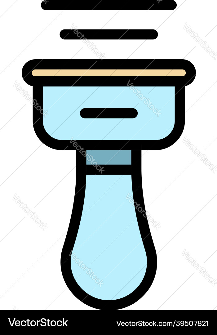 Barcode scanning icon color outline Royalty Free Vector