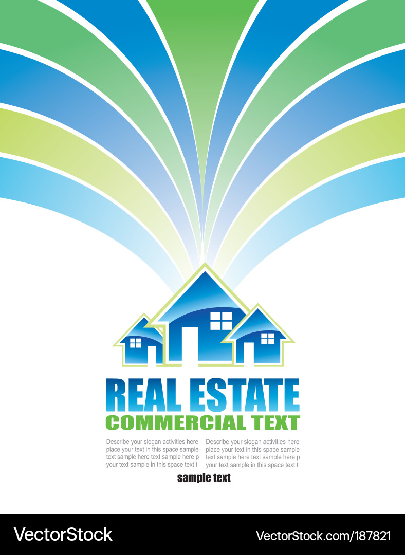 Real estate background Royalty Free Vector Image