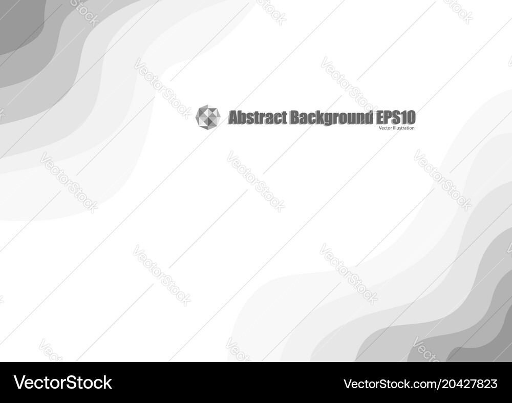 Abstract gray wave background Royalty Free Vector Image