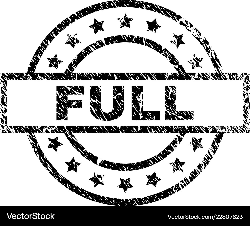 Grunge textured full stamp seal Royalty Free Vector Image