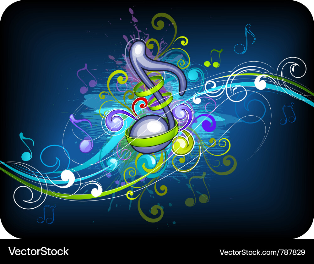 Music background design Royalty Free Vector Image