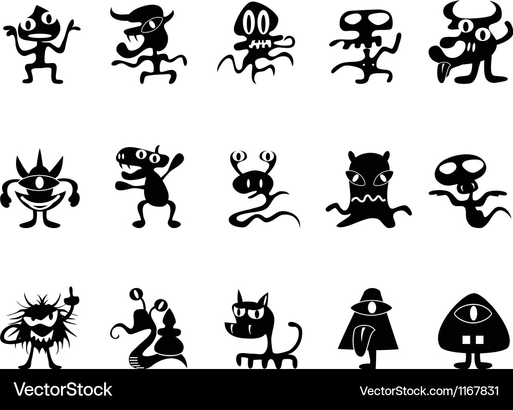 Monster icon Royalty Free Vector Image - VectorStock