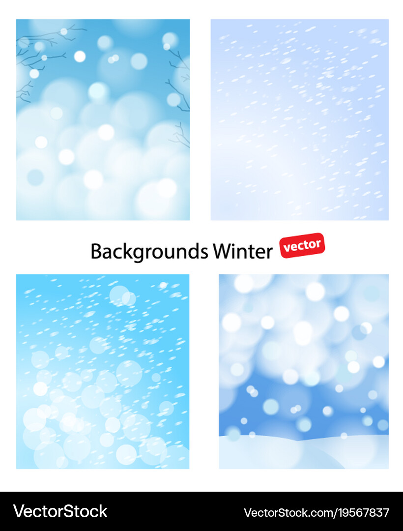 Winter abstract background Royalty Free Vector Image