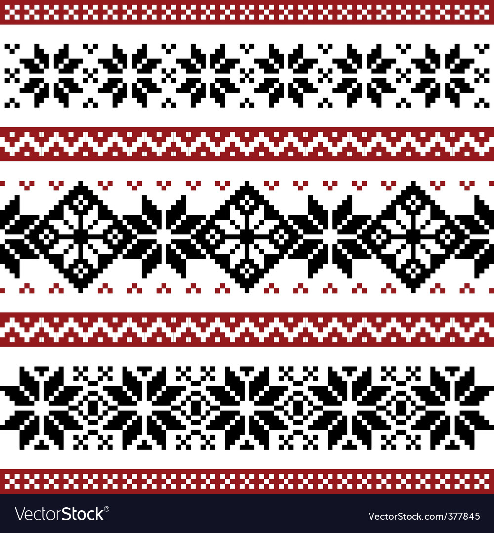 Nordic pattern Royalty Free Vector Image - VectorStock