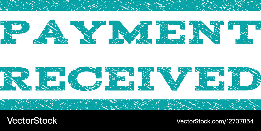 Payment Received Watermark Stamp Royalty Free Vector Image