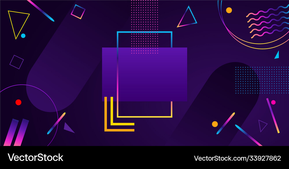 Abstract geometric ultraviolet background modern Vector Image