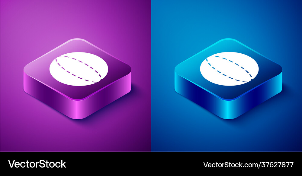 Isometric geometric figure sphere icon isolated Vector Image