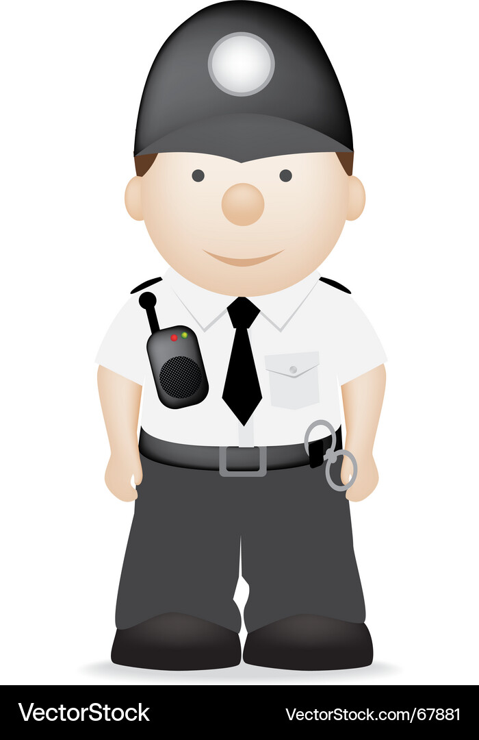 Uk policeman Royalty Free Vector Image - VectorStock