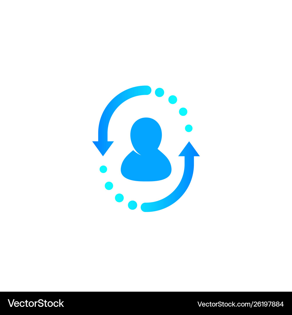 Returning customer client retention Royalty Free Vector