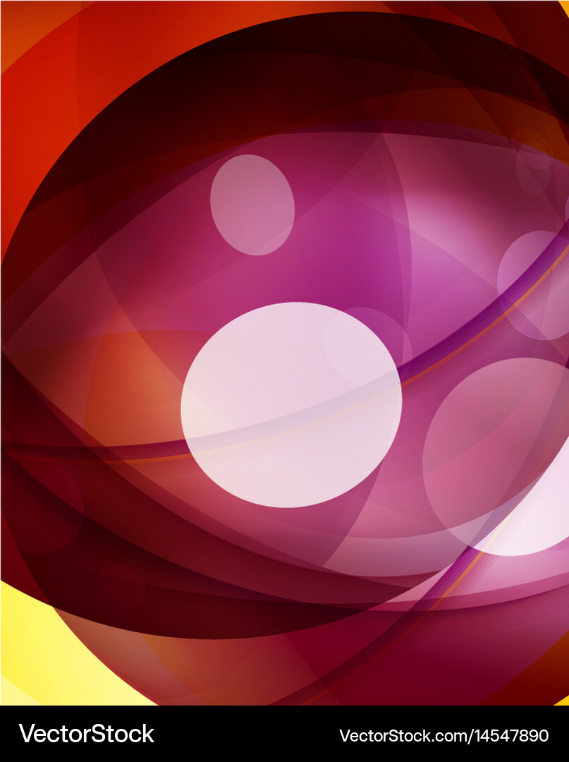 Glossy glass shiny bubble abstract background Vector Image