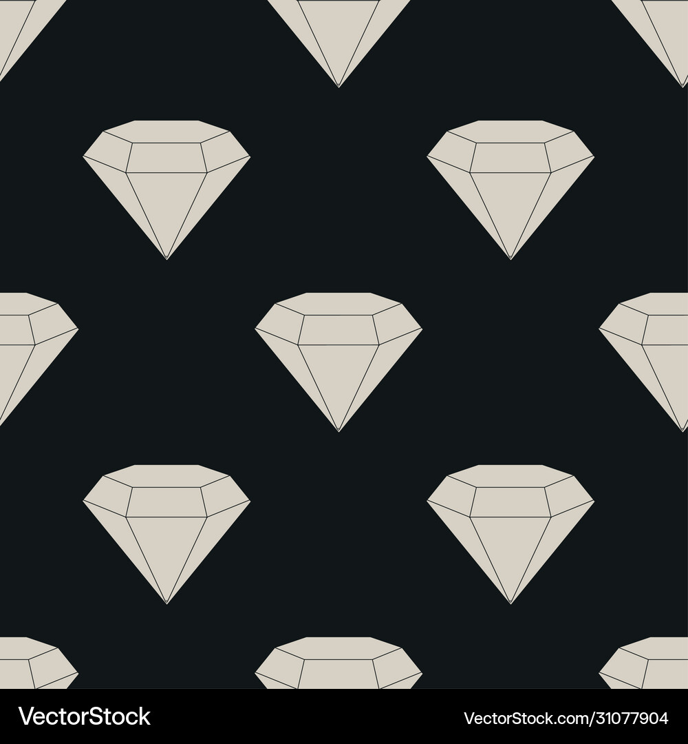 Seamless texture diamonds printing on fabric Vector Image