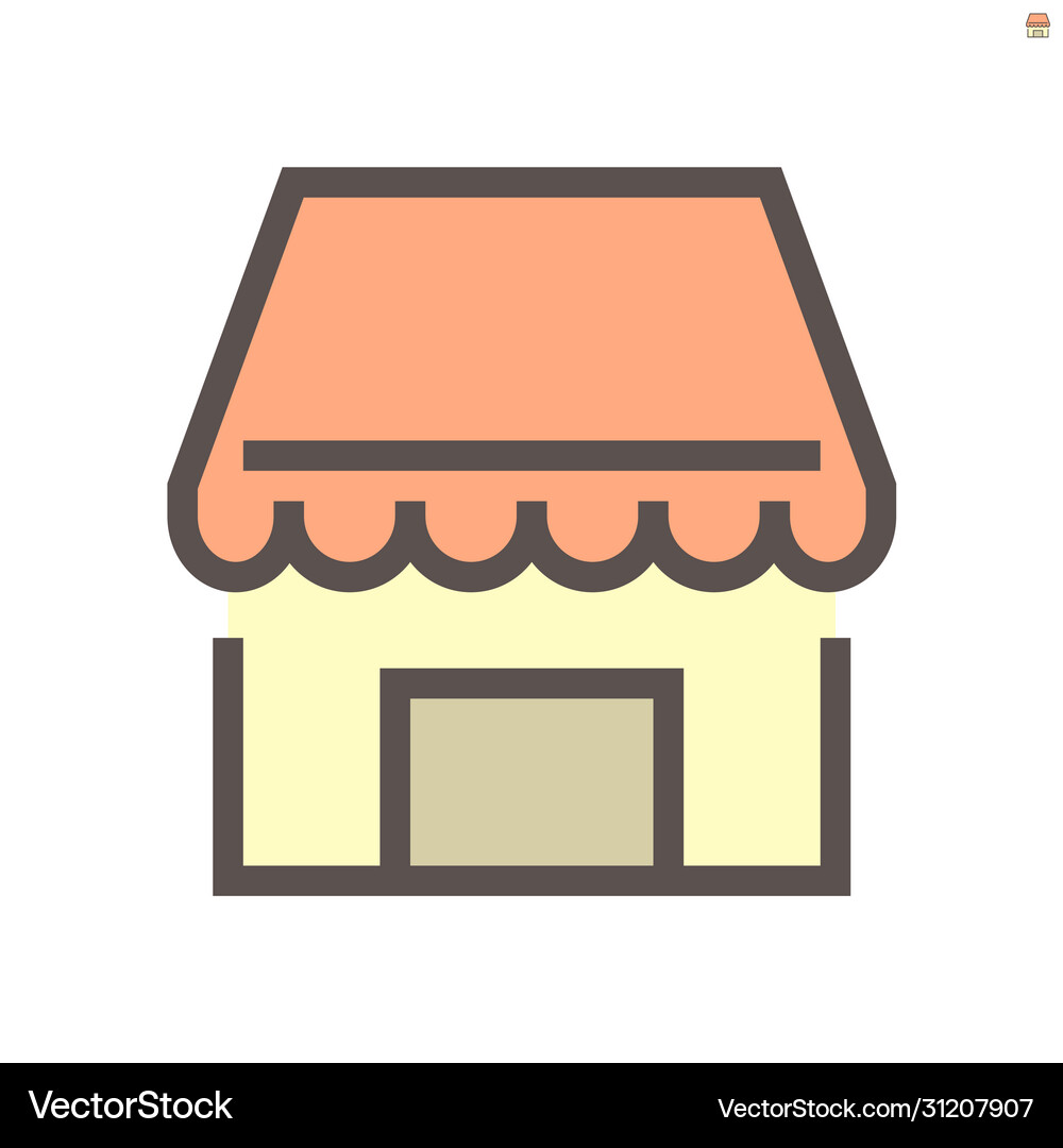 Store front icon design for shopping graphic Vector Image