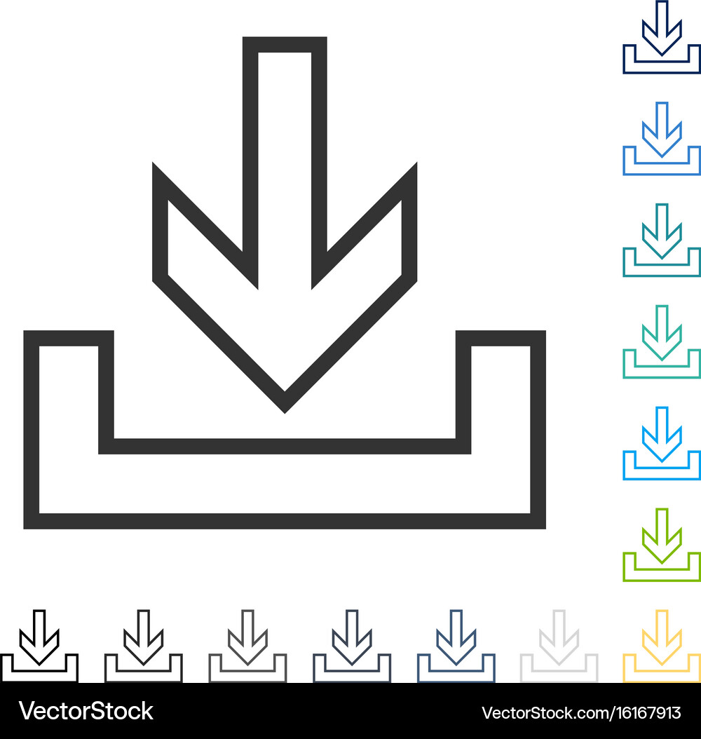 Downloads icon Royalty Free Vector Image - VectorStock