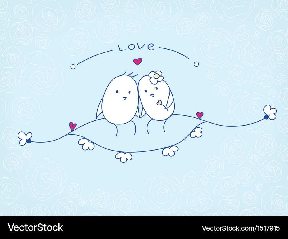 Wedding birds Royalty Free Vector Image - VectorStock