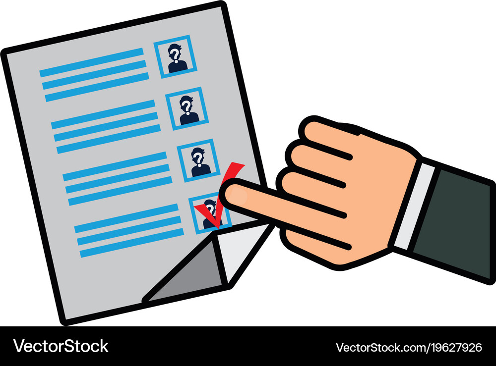 Ballot paper icon Royalty Free Vector Image - VectorStock