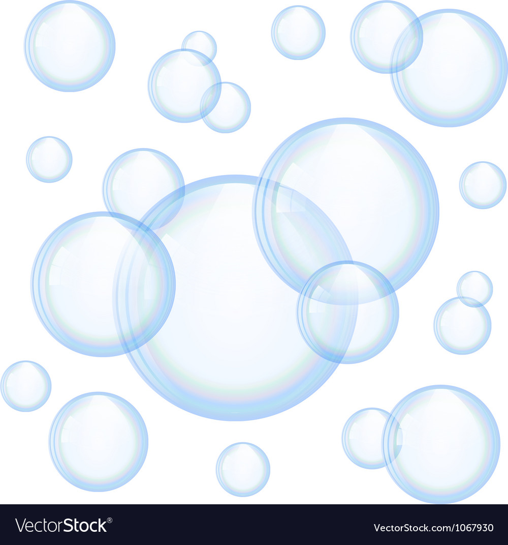 Soap bubbles Royalty Free Vector Image - VectorStock