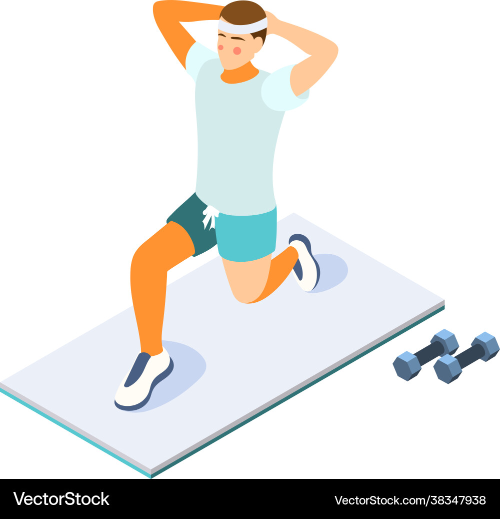 Man fitness Royalty Free Vector Image - VectorStock