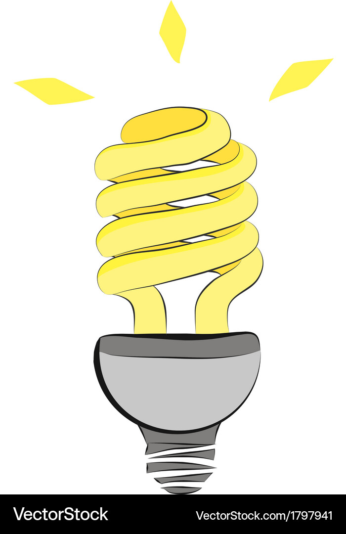 Energy Efficient Light Bulbs Animation One Hanging Energy Saving Light