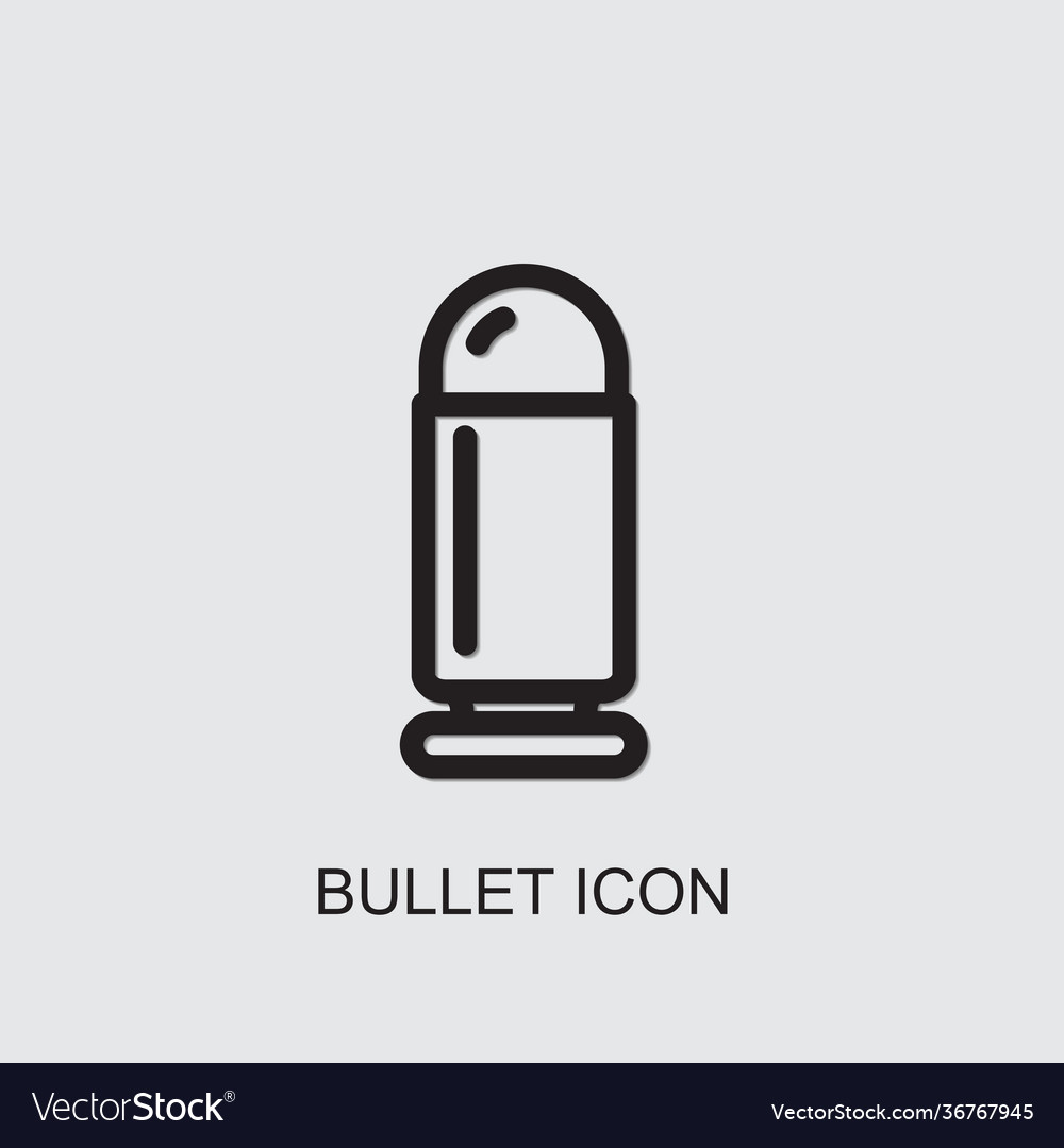 Bullet icon Royalty Free Vector Image - VectorStock