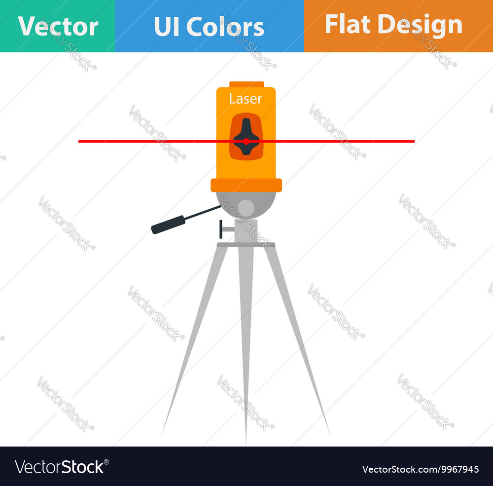 Laser level tool icon Royalty Free Vector Image