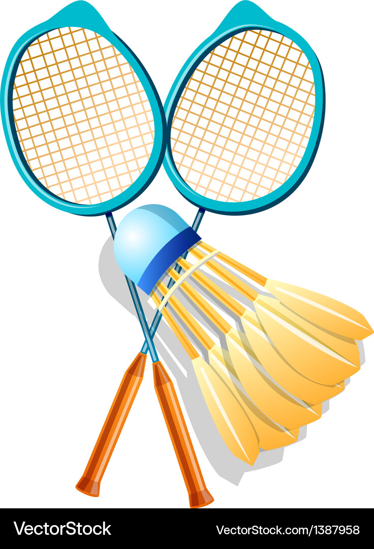 Icon badminton Royalty Free Vector Image - VectorStock
