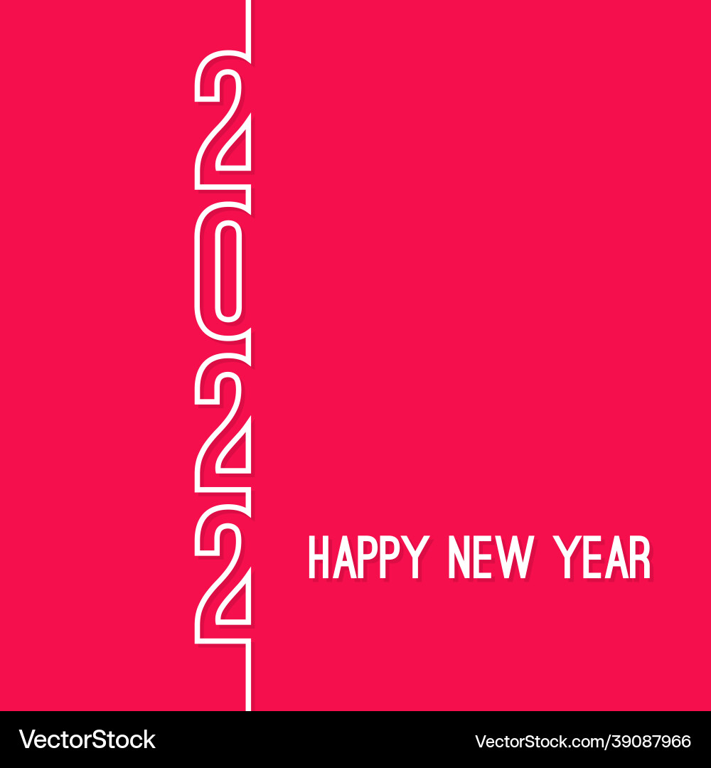 Creative happy new year Royalty Free Vector Image