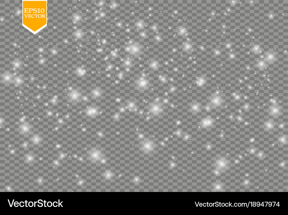 Glow light effect cloud of glittering dust Vector Image