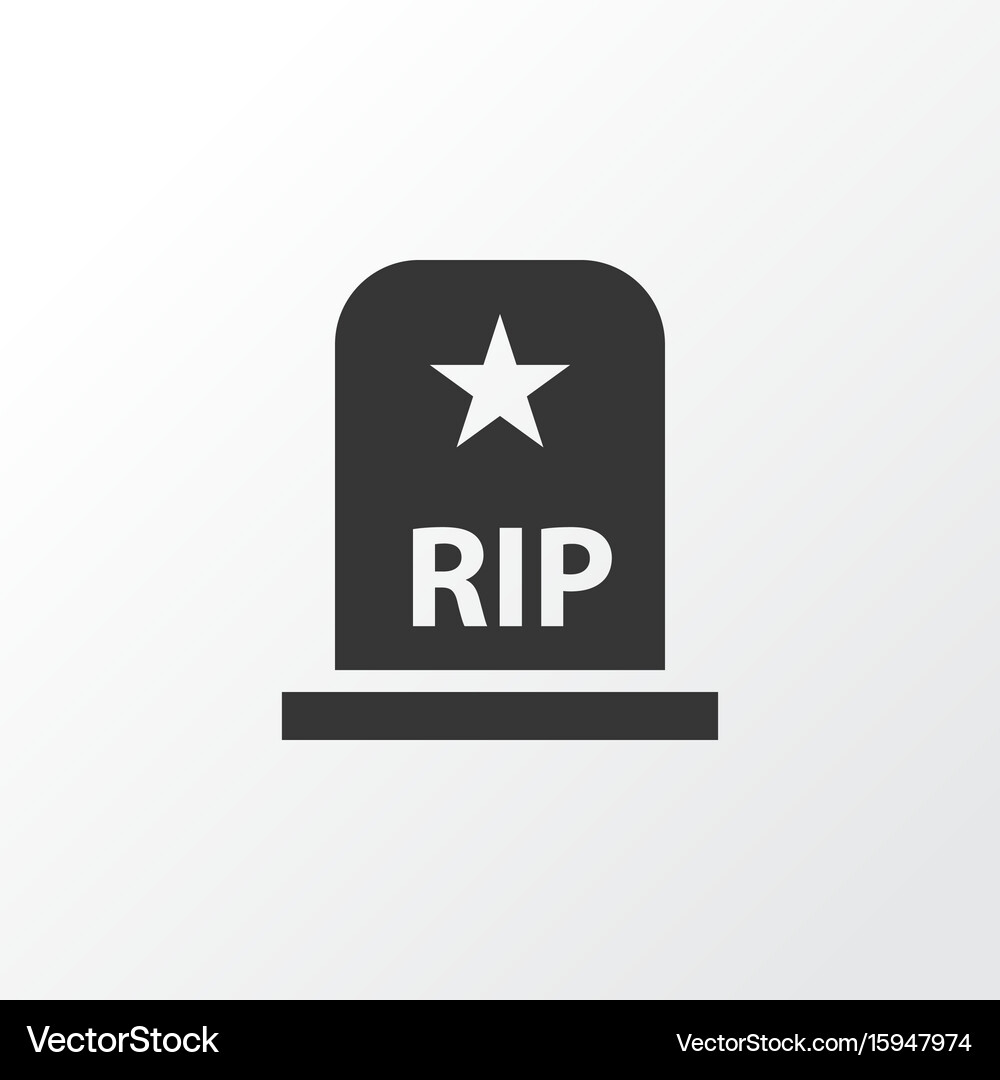 Grave icon symbol premium quality isolated rip Vector Image